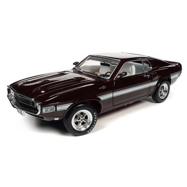 1-18 Scale 1969 Ford Shelby GT500 Mustang 2 Plus 2 Model Car in Royal ...