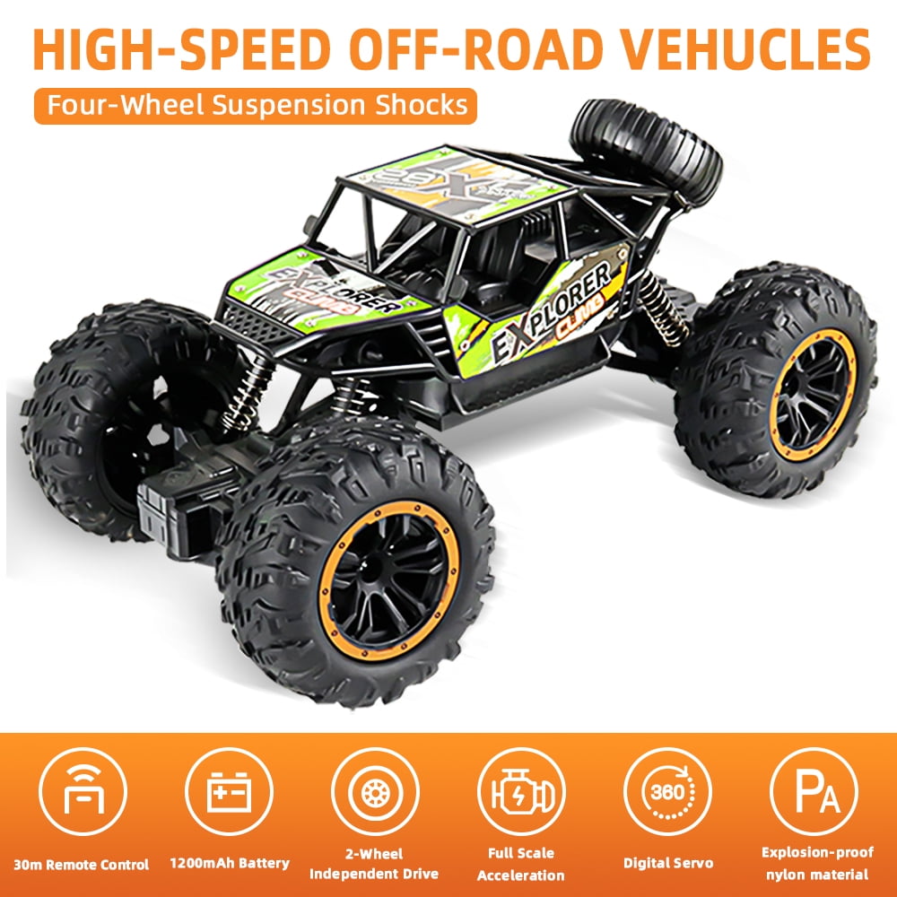 1:18 Scale Remote Control Truck,DFITO 4WD Top Speed 18 Km/h All ...