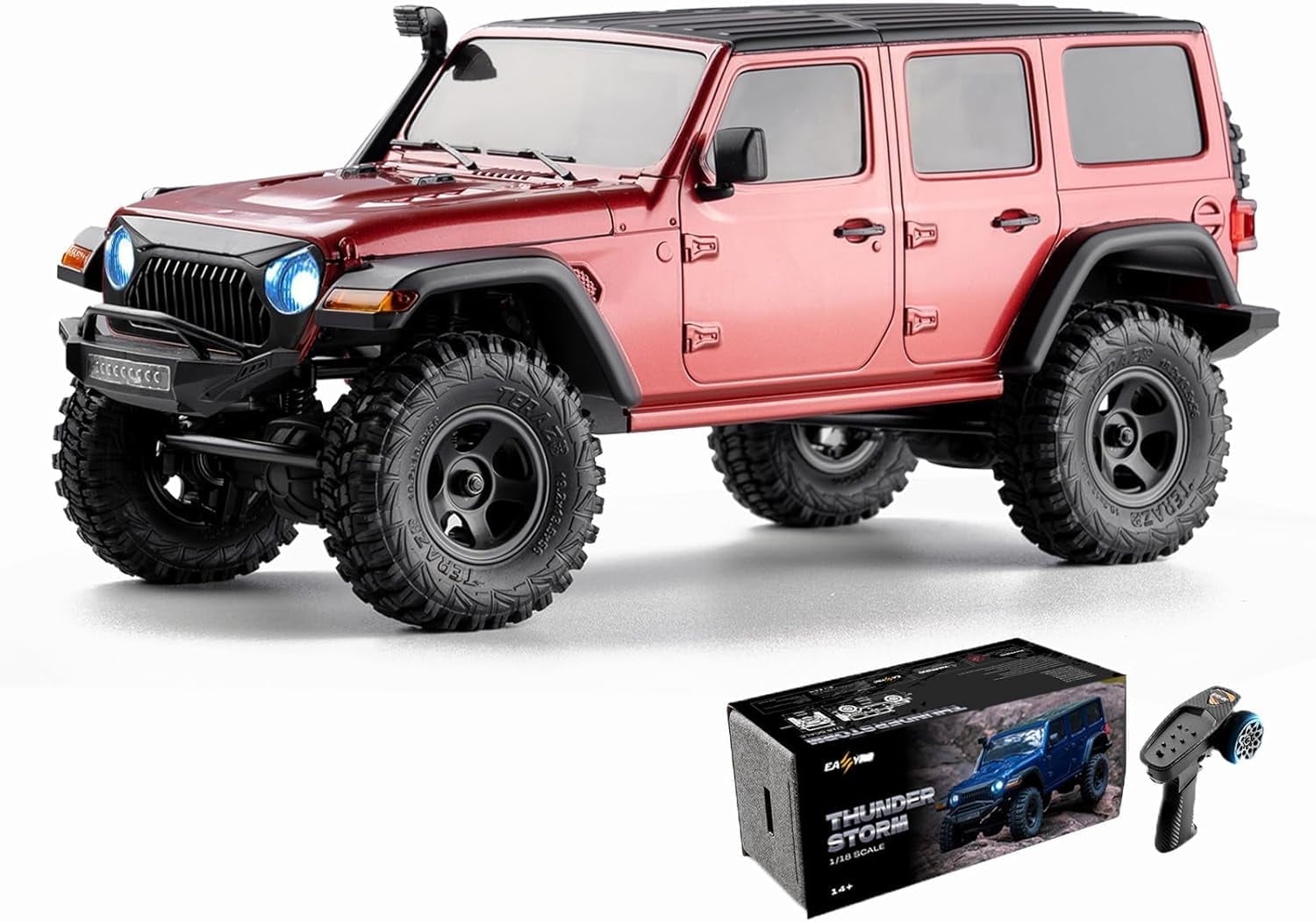 1/18 Thunder Storm RC Crawler, 4X4 Off Road RC Rock Crawler,Waterproof ...