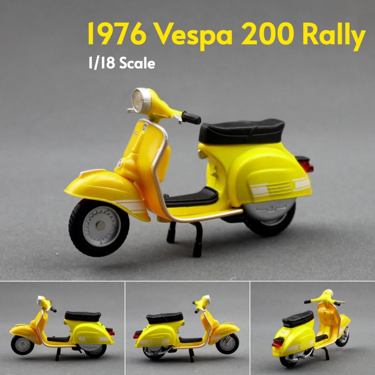 1:18 simulation alloy car model Vespa Vespa battery car pedal ...