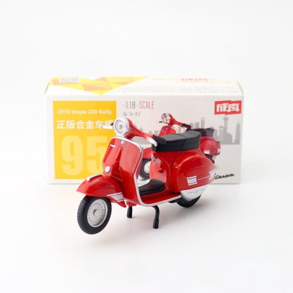 1:18Die-Cast Alloy Motorcycle Model, Red & Blue Sport Bike Replica ...