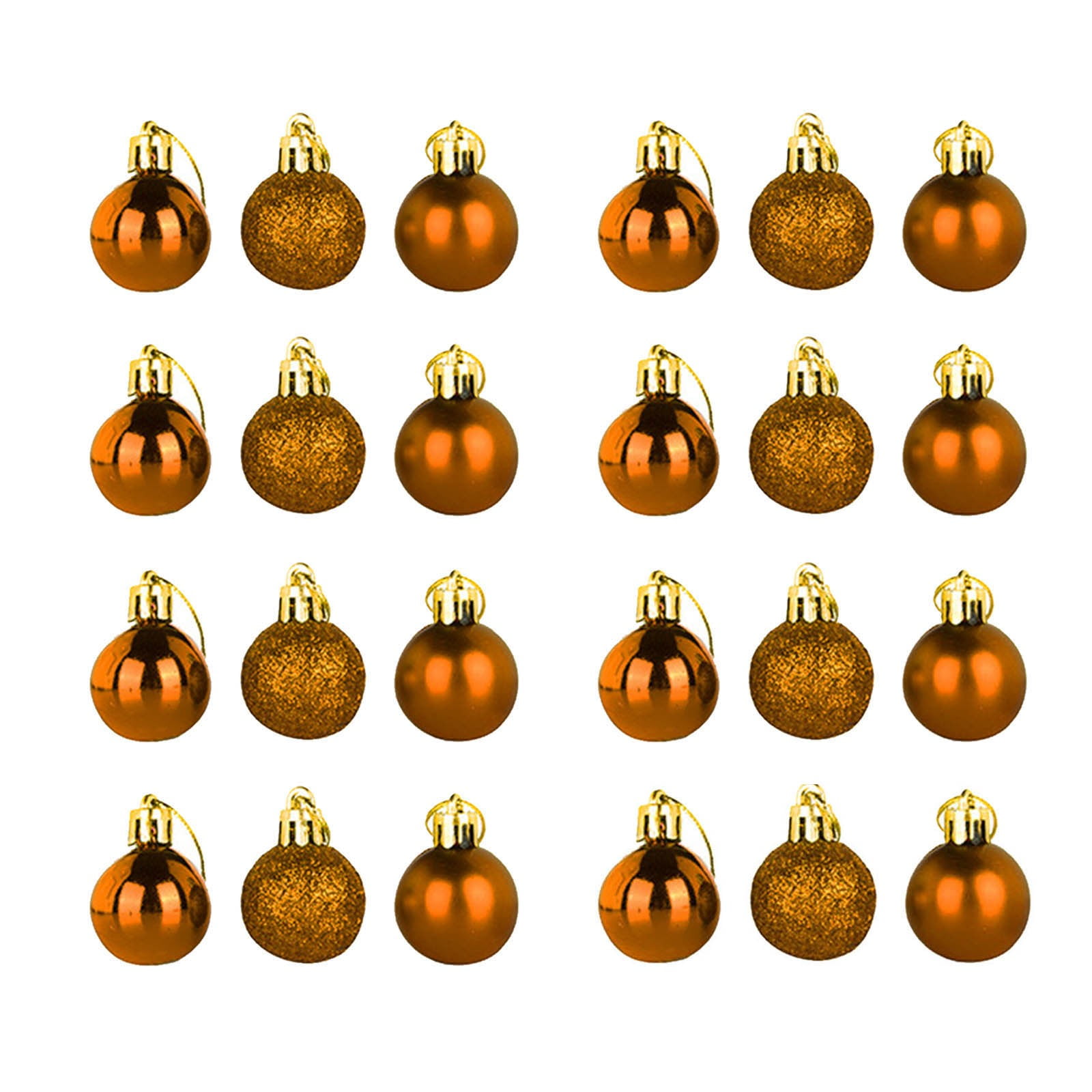 1.18In Plastic Christmas Tree Balls Set of 24, Shatterproof Ornaments ...