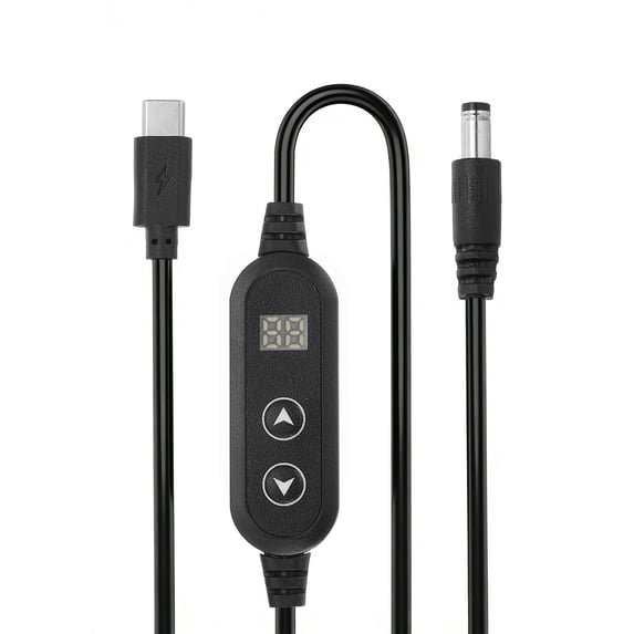 1.18m/3.9ft USB C to DC PD Adapter, 5V 9V 12V 15V 20V Adjustable PD ...