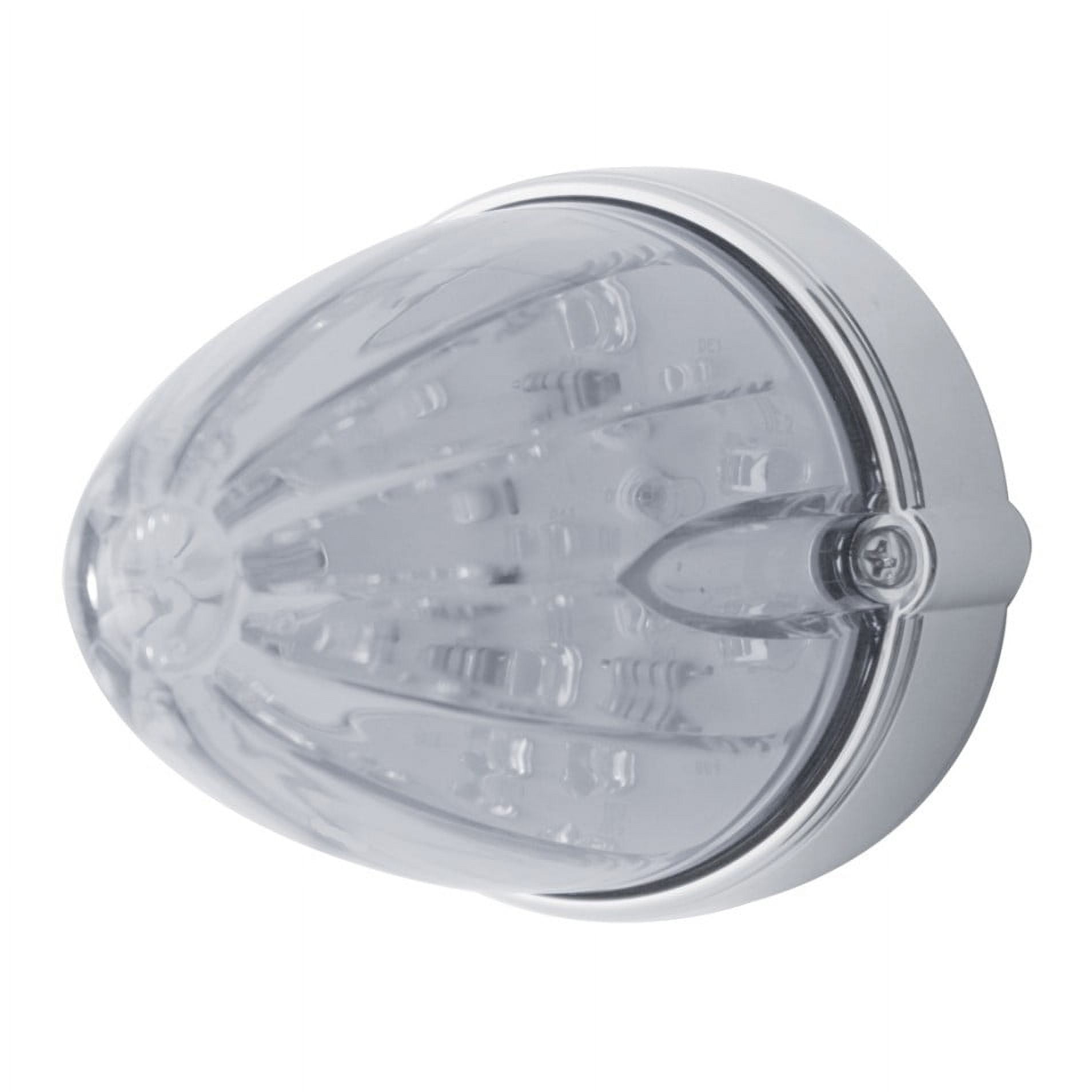 (1) 19 Amber LED's/Clear Lens Watermelon Grakon 1000 Flush Mount Truck ...