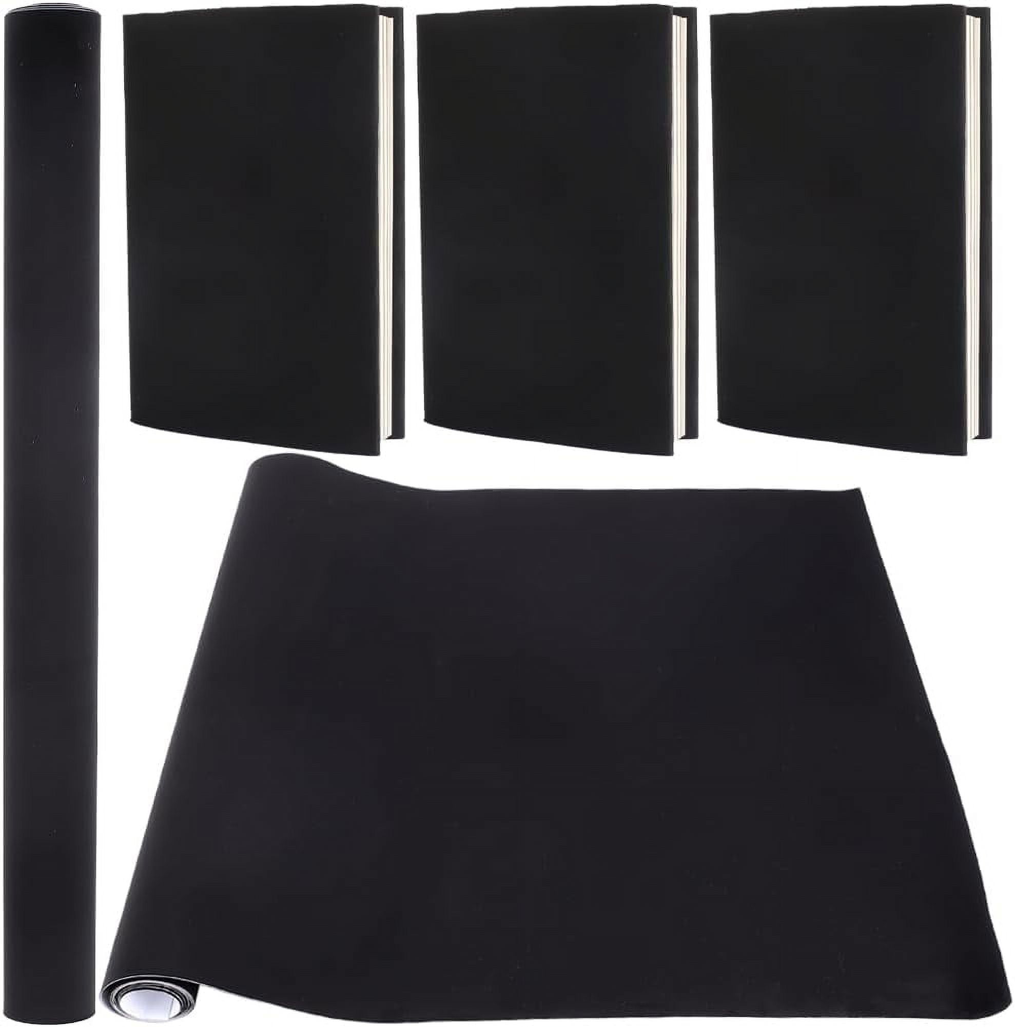 1.1M Self Adhesive Faux Suede Book Covers Notebook Wraps Black 420x0 ...