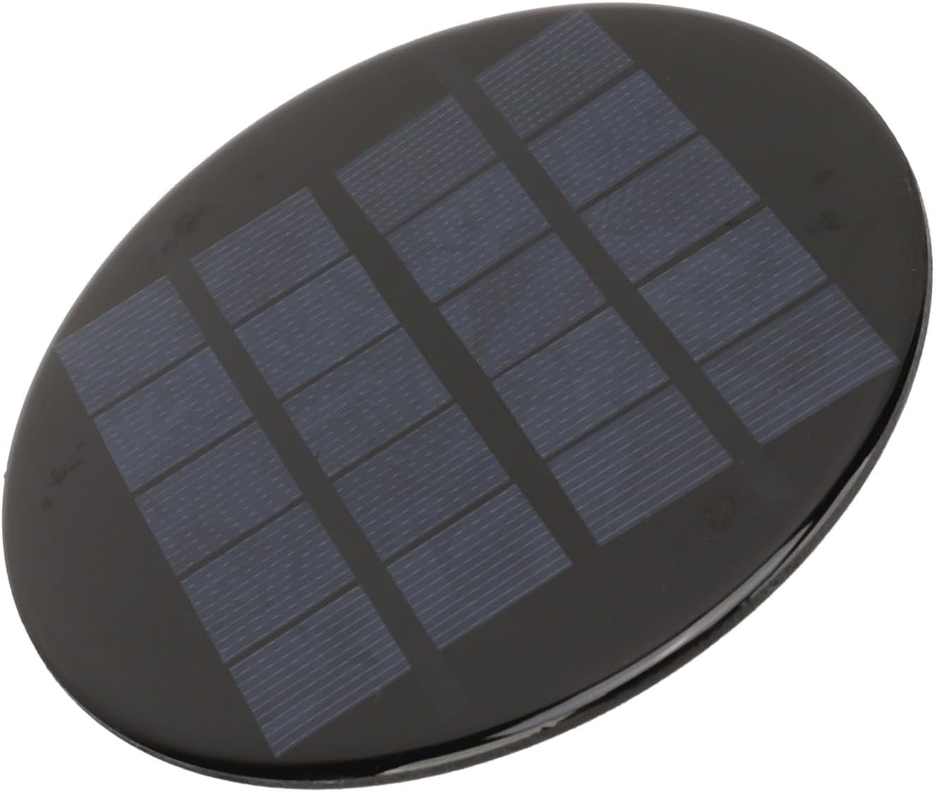 1.1W 5V Mini Round Polycrystalline Silicon Solar Cell Panel 120Mm ...