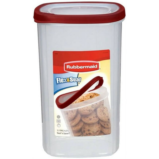 Rubbermaid 1.1 Gallon Food Container Red Flex (Pack of 12) - Walmart.com