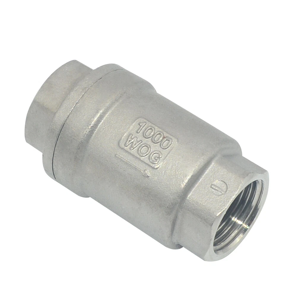 1/2 1/2 Inch Vertical Check Valve Npt Threaded One Way Stainless Steel ...