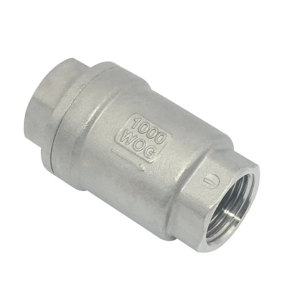 1/2 1/2 Inch Vertical Check Valve Npt Threaded One Way Stainless Steel ...