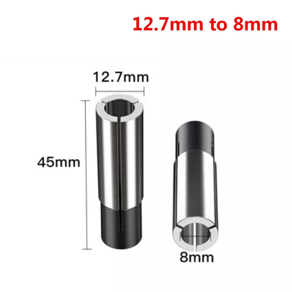 1/2" 1/4" 1/8" Collet Adaptor Shank Reducer Bit CNC Spindles Router 4/6 ...