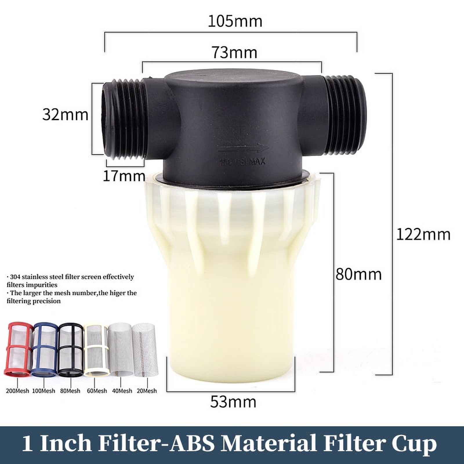 1/2~1 Inch Garden Watering Filter Aquarium Water Pump Inlet Water ...
