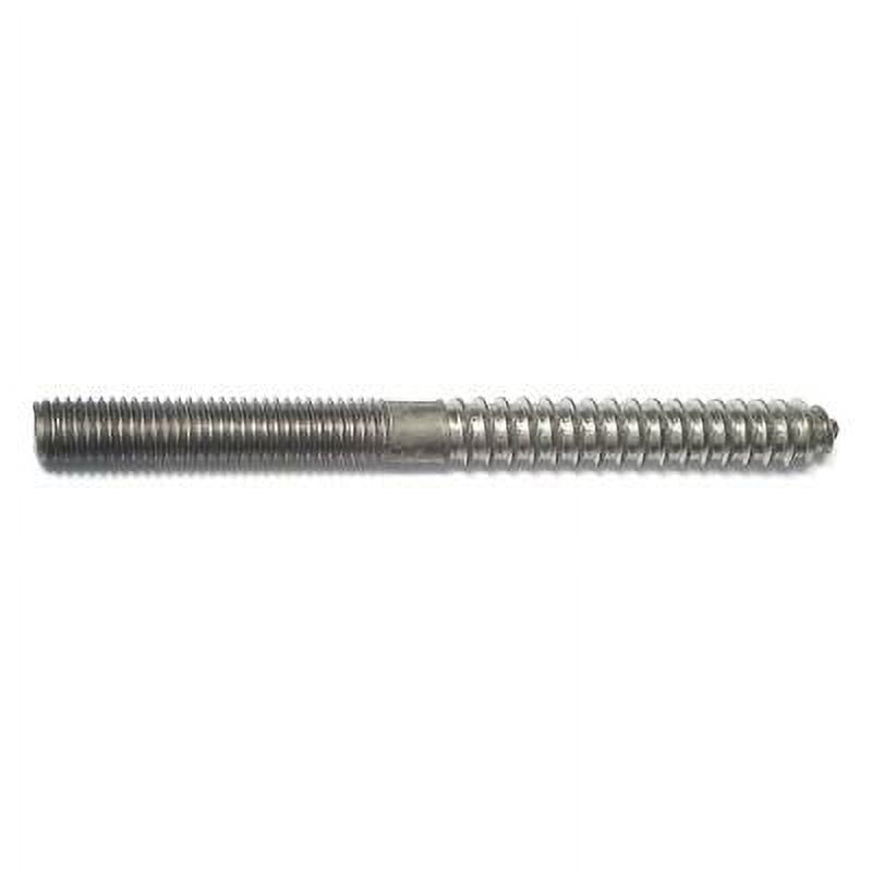 1/2"-13 x 6" Plain Steel Coarse Thread Hanger Bolts (25 pcs.) - Walmart.com