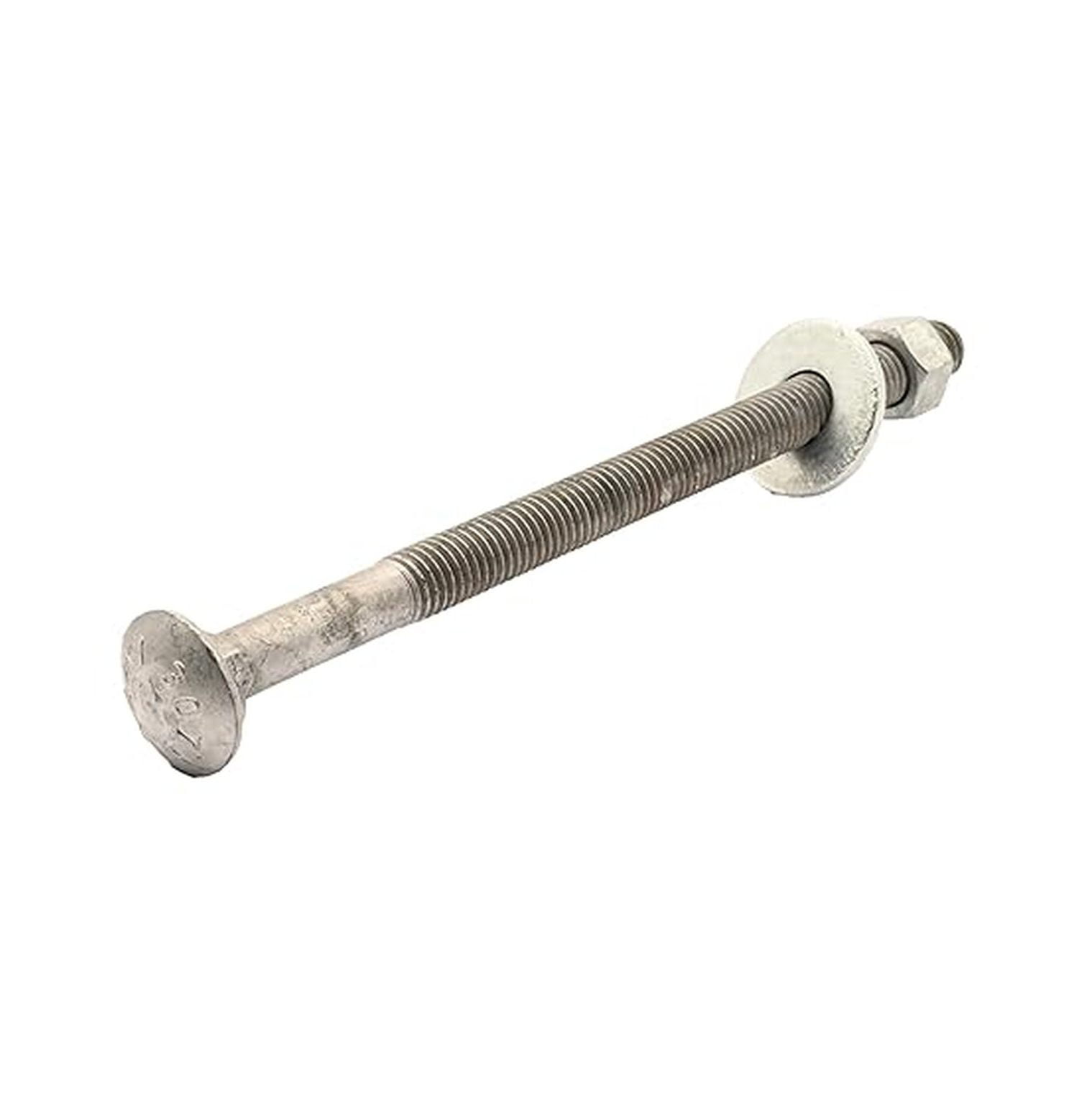 1/2"-13 x 8-1/2" (25 Pack) Galvanized Carriage Bolt Kit Grade 307A ...