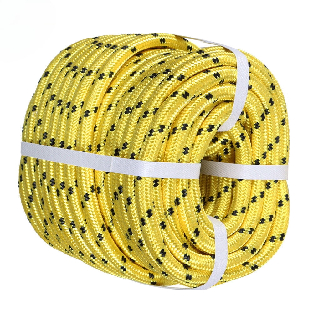 1/2"×150' Bull Rope Double Braid Polyester Rope 6180Lbs Breaking ...