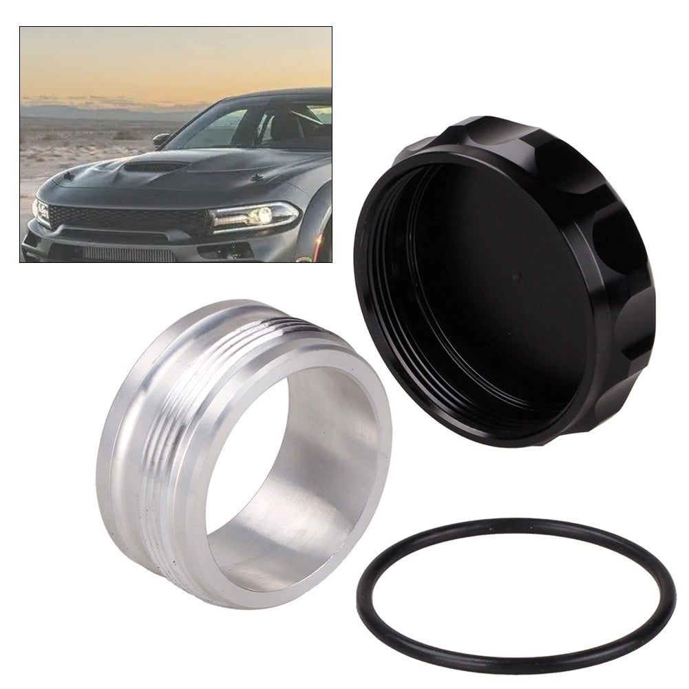 1/2/2.5in Car Oil Fuel Tank Cap Black Water Tank Cover Aluminium Alloy ...