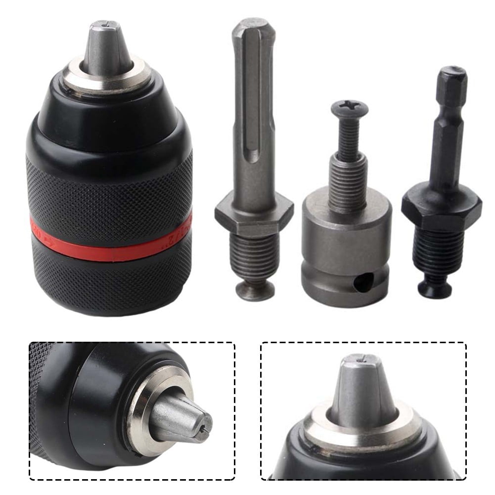 1/2-20Unf2-13Mm Keyless Metal Drill Chuck Quick Change Adapter for Sds ...