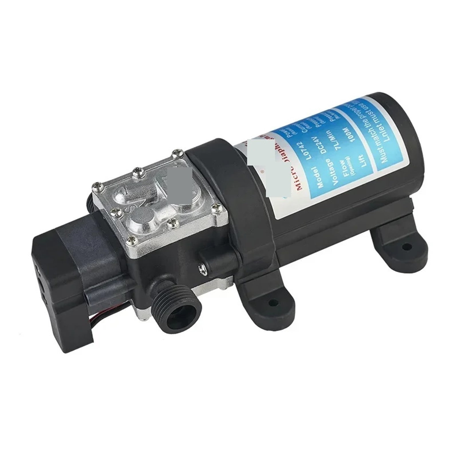 1/2" 24V 100W 7L Electric Diaphragm Pump Self Priming Pump, Household ...