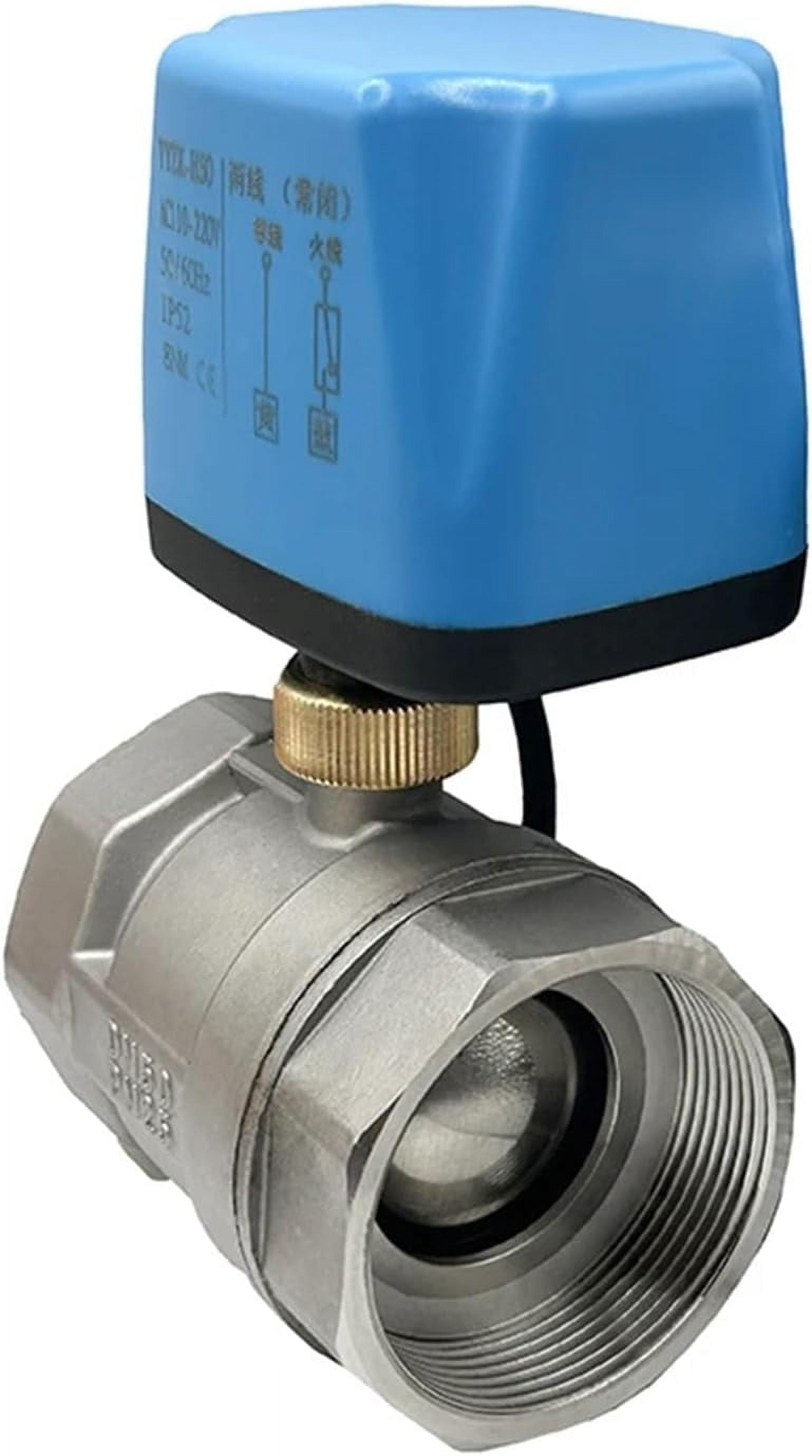 1/2" 3/4" 1" 1-1/4" 2'' Normally Closed/Open Motorized Ball Valve 220v ...