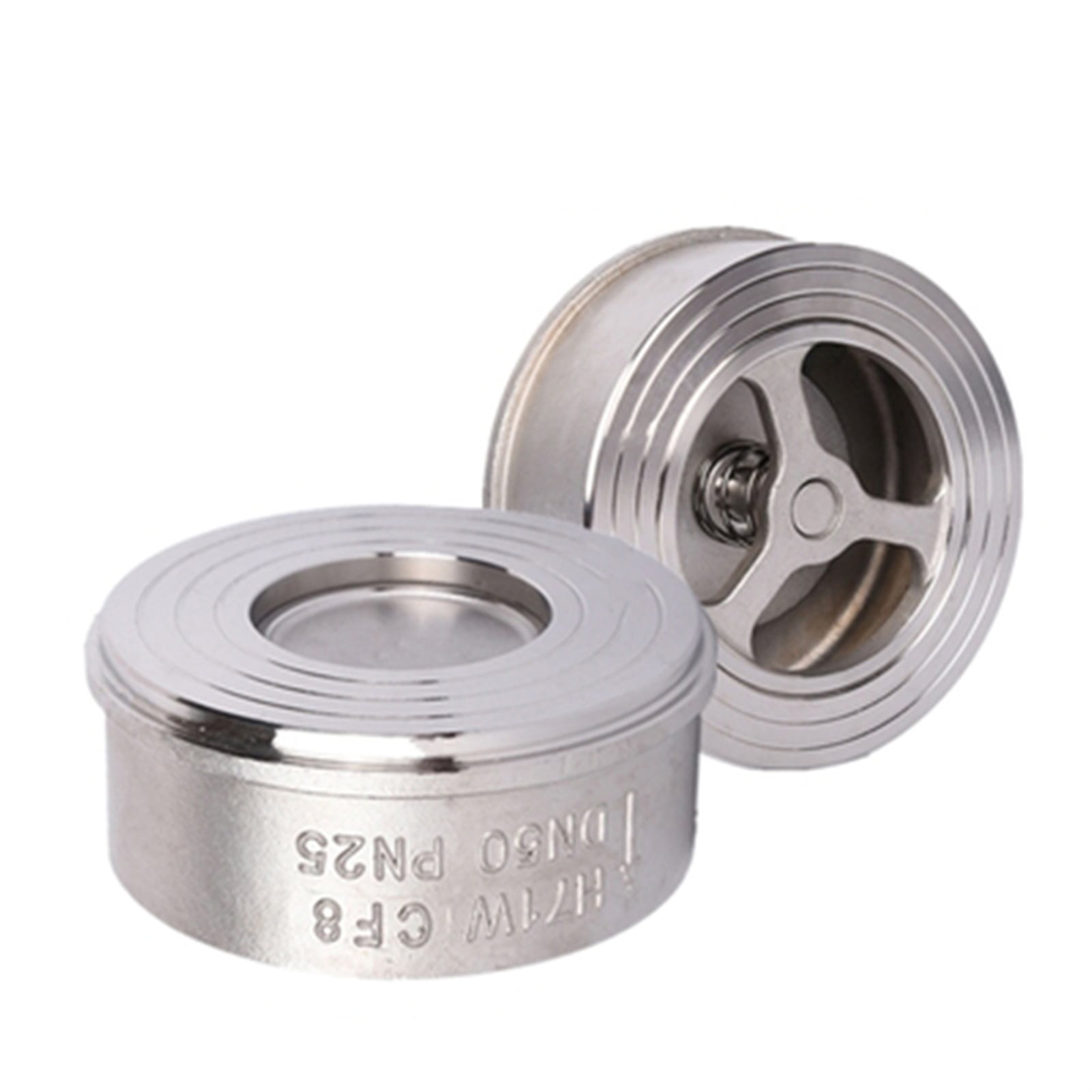 1/2" 3/4" 1" 2" 304 Unidirectional Wafer Check Valve DN15/DN20/DN25 ...