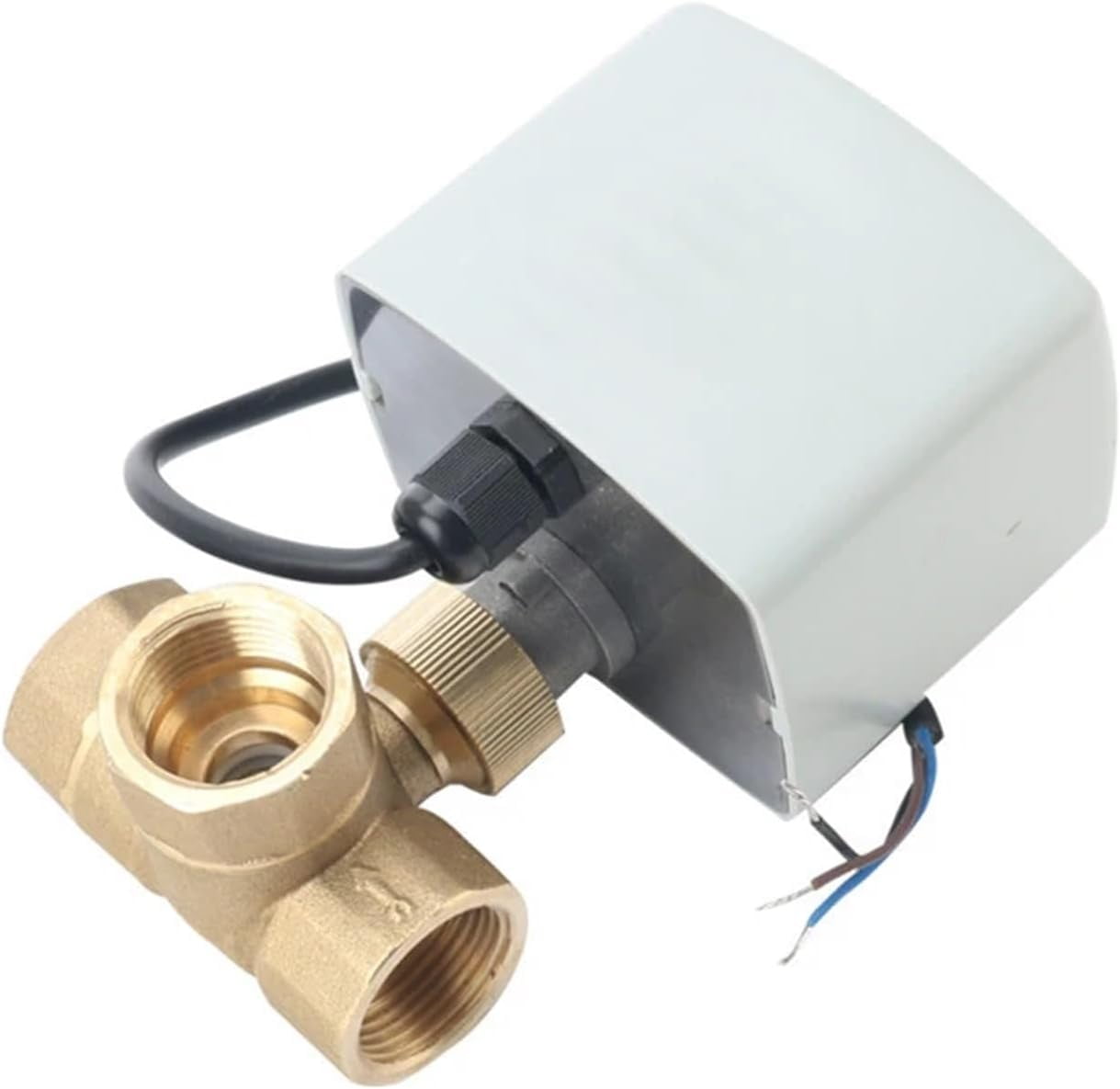 1/2" 3/4" 1" 2" Big Motorized Ball Valve 220V 12V 24V 3 Way Brass Electric Ball Valves 3-Wire 2 ...