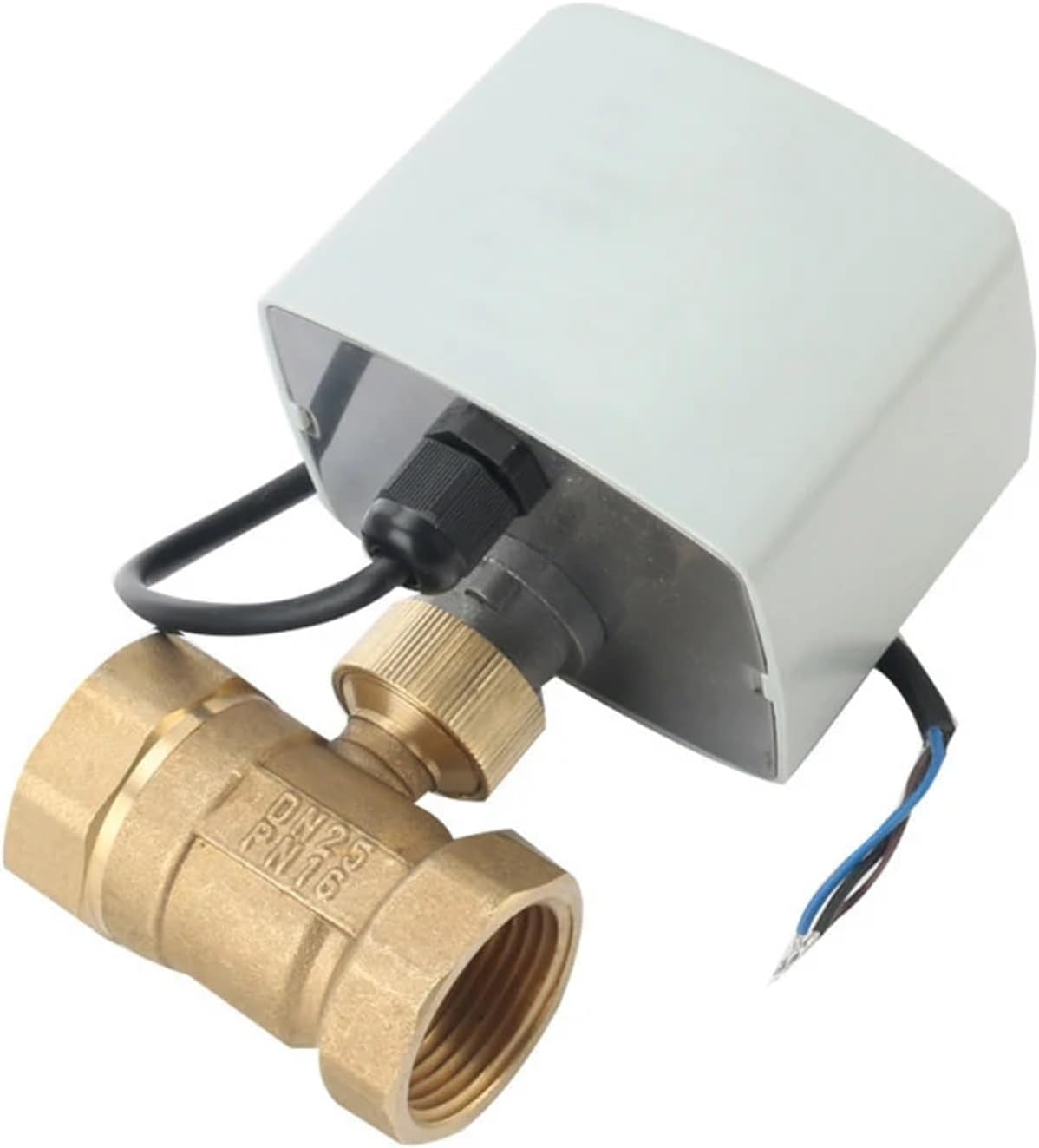 1 2 3 4 1 2 Brass Motorized Ball Valve Big 220v 12v 24v 3 Wire Two
