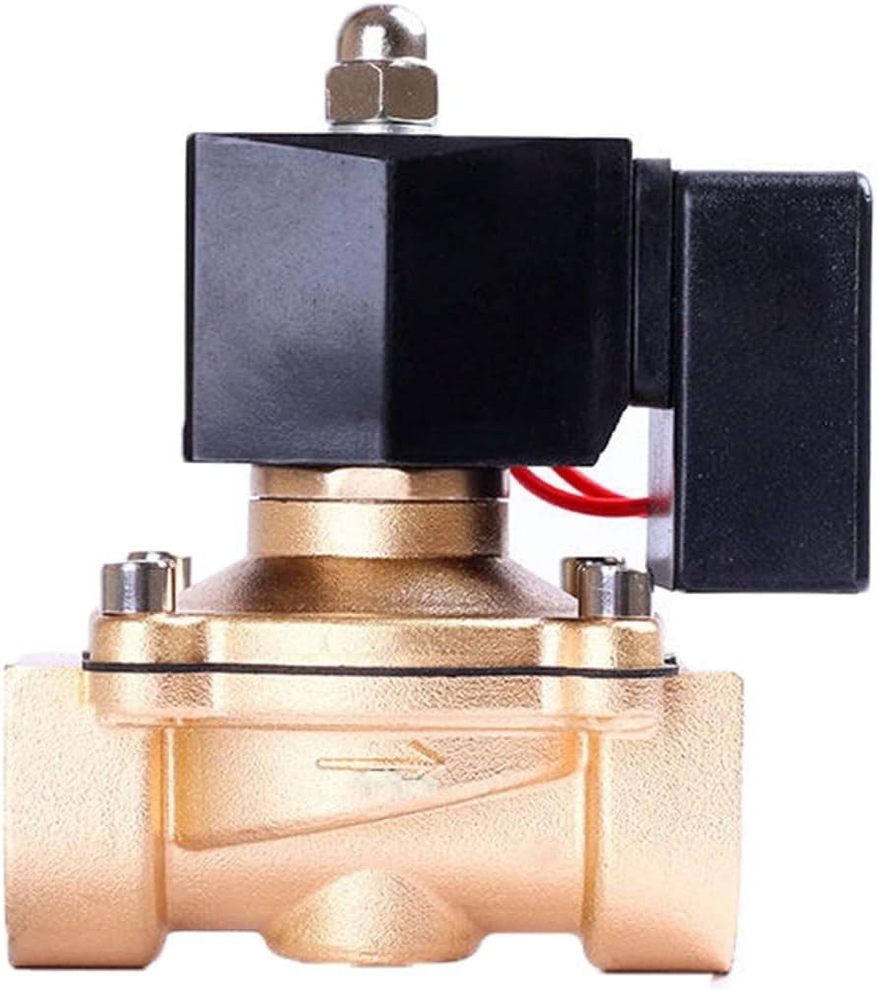 1/2" 3/4" 1" 2'' Normally Closed Brass Non Hot Solenoid Valve 24V 12V ...
