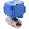 1/2" 3/4" 1" 304 Stainless Steel Motorized Ball Valve Electric Ball ...
