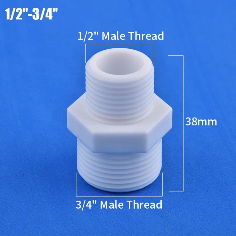 1/2" 3/4" 1" Male/Female Thread Reducer Joint Bushing Connector Garden ...
