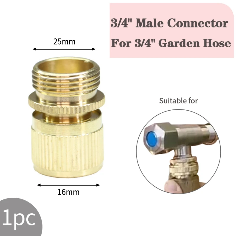 1/2" 3/4“ 1" Tap Quick Connector Garden Irrigation Coupling Adapter ...