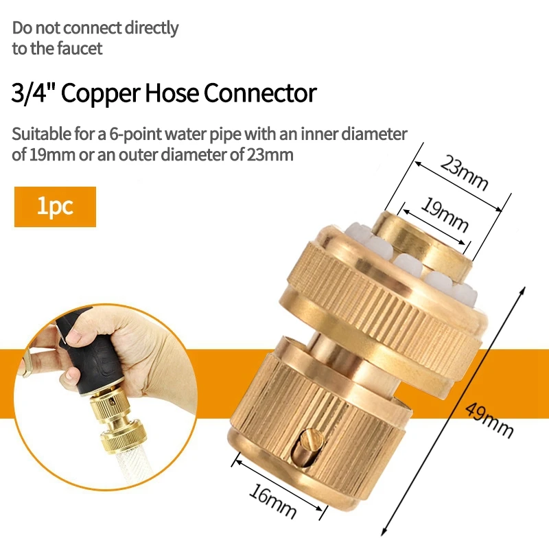 1/2" 3/4“ 1" Tap Quick Connector Garden Irrigation Coupling Adapter ...