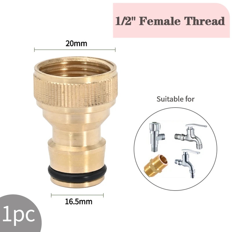 1/2" 3/4“ 1" Tap Quick Connector Garden Irrigation Coupling Adapter ...