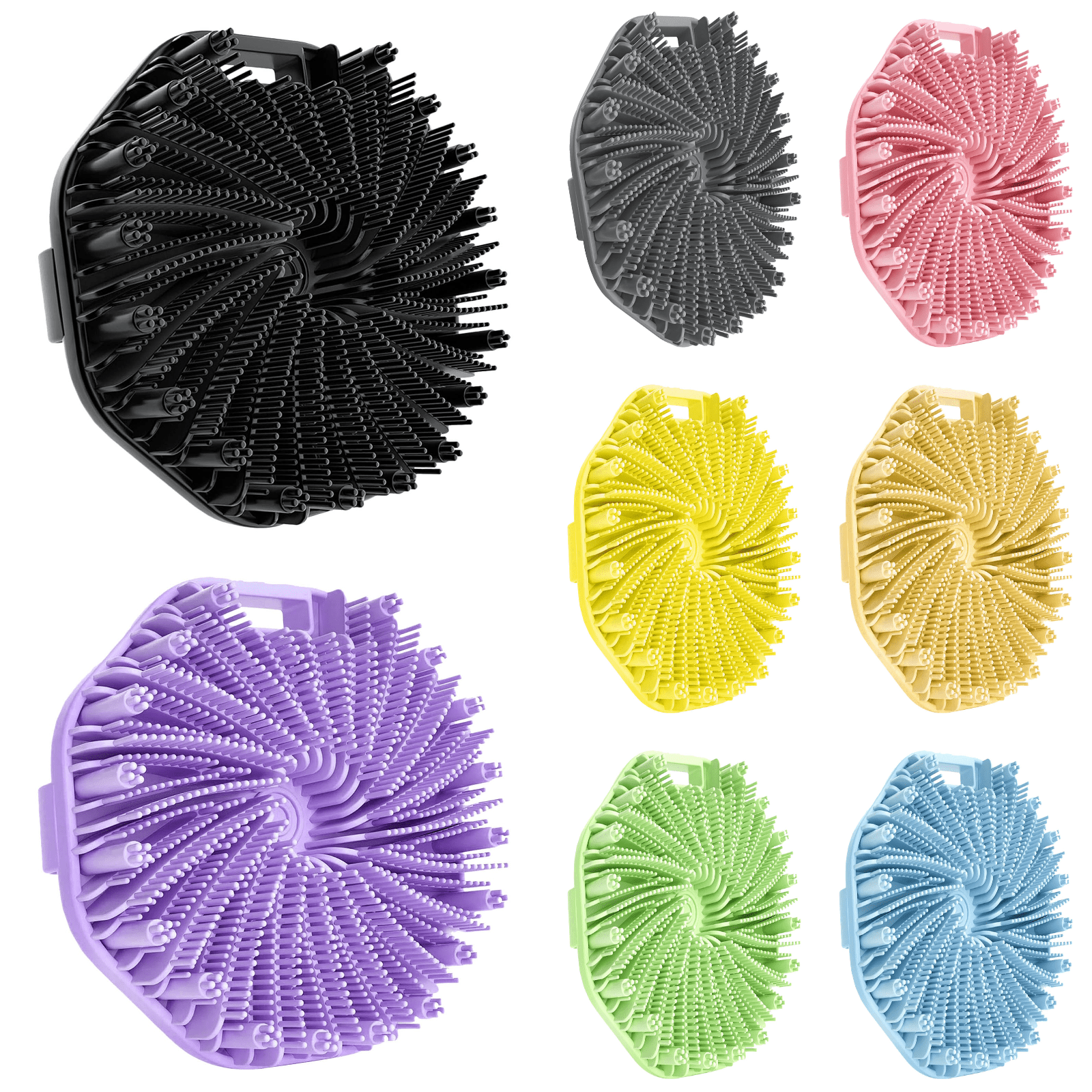1/2/3/4/5/6/8PCS Scrubbies The Sud Bud Silicone Body Scrubber ...