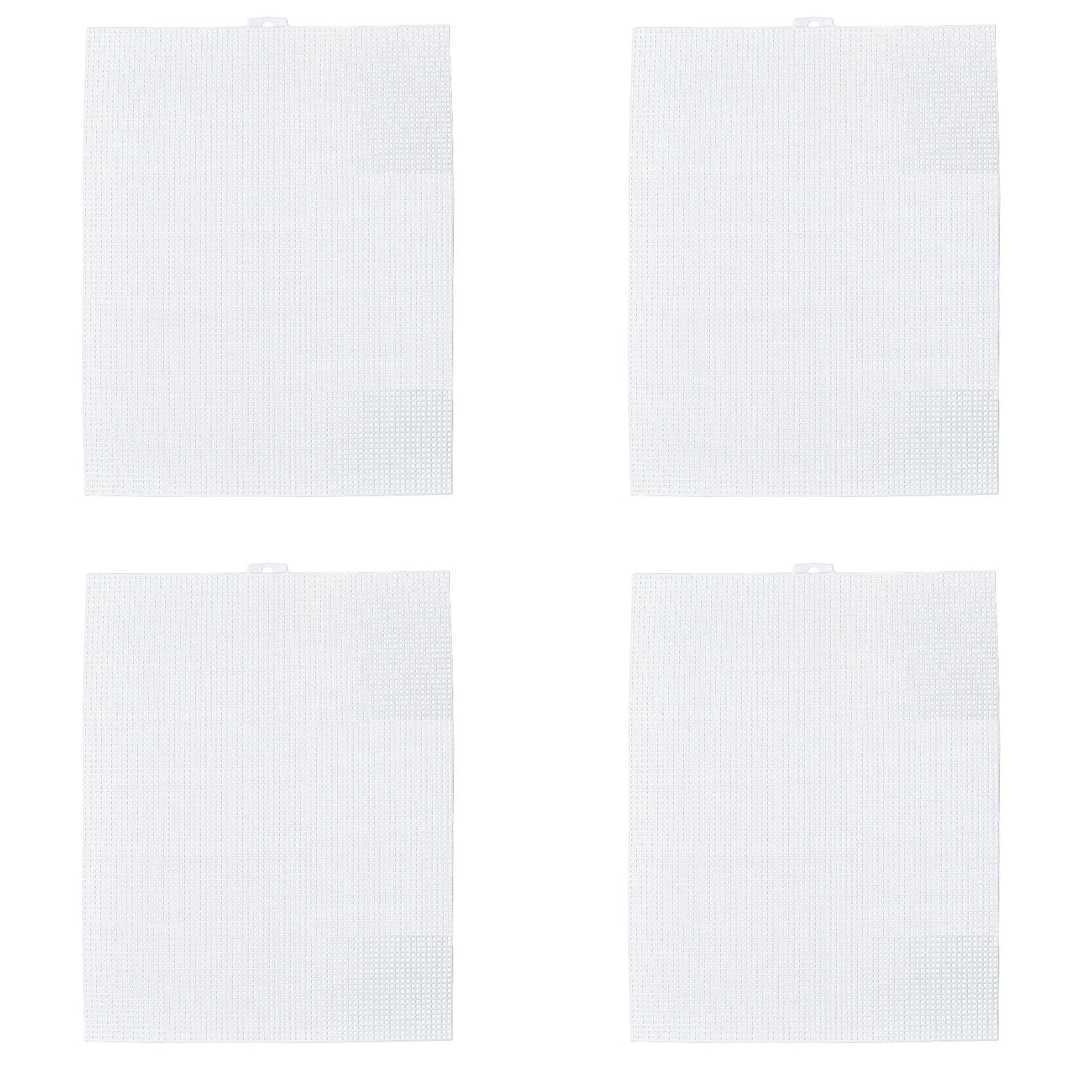 1/2/3/4/5/6 PCS 7 Count Plastic Mesh Canvas Sheets, Eye Mesh White ...