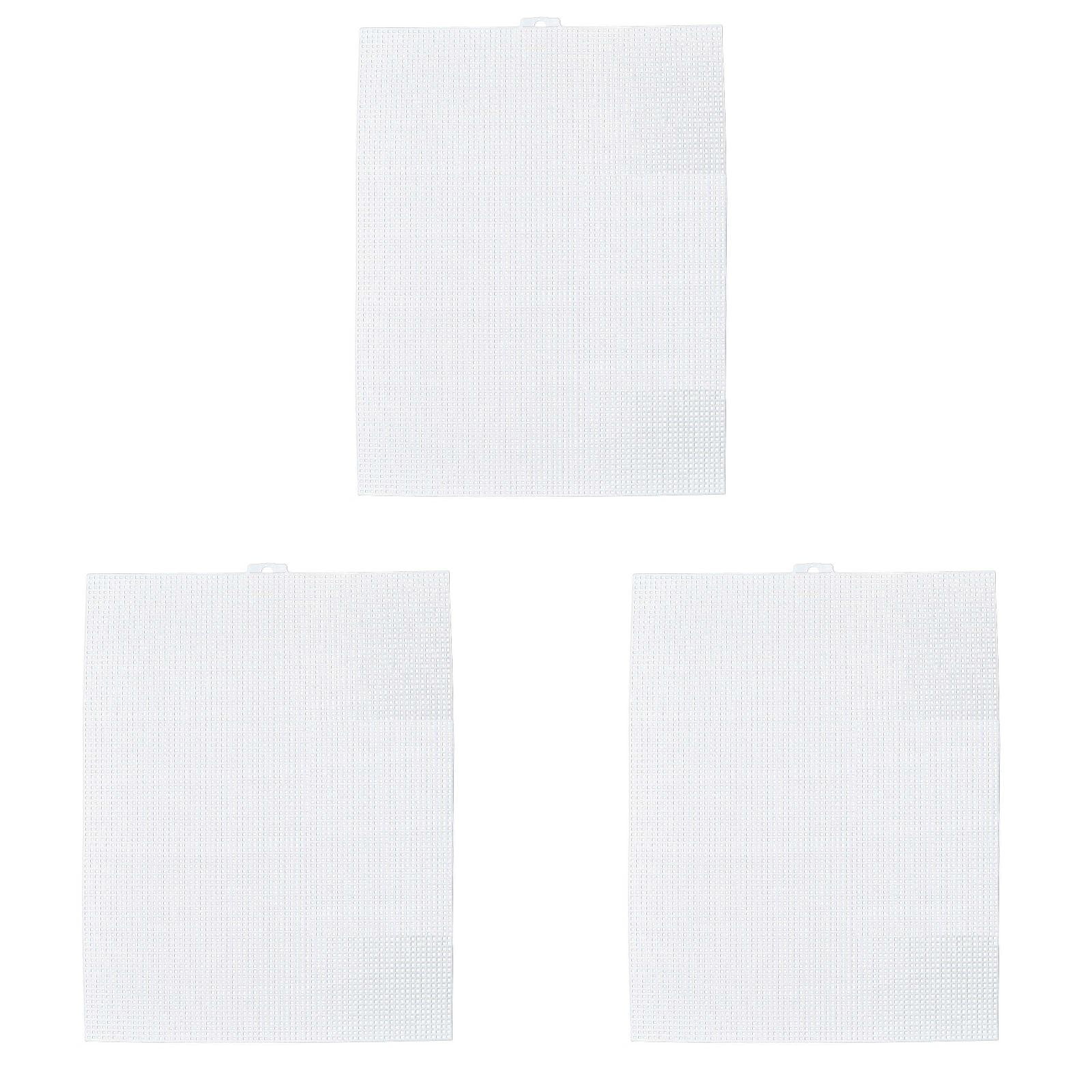 1/2/3/4/5/6 PCS 7 Count Plastic Mesh Canvas Sheets, Eye Mesh White ...