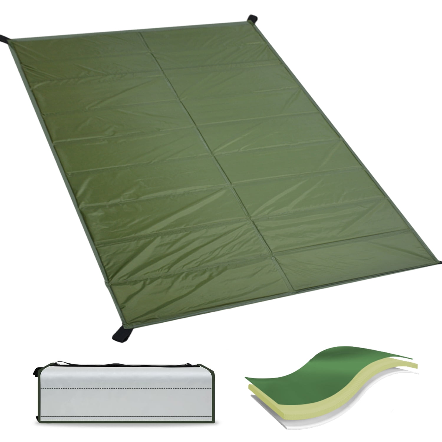 1/2/3/4/5/6 Person Foam Camping Mattress Pad, HOMEYA Foldable Foam ...