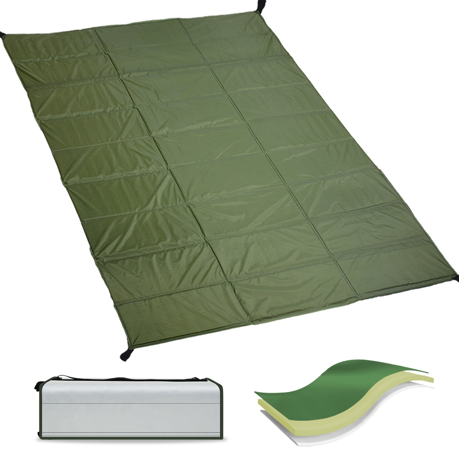 1/2/3/4/5/6 Person Foam Camping Mattress Pad, HOMEYA Foldable Foam ...