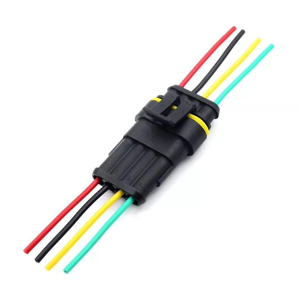 1/2/3/4/5/6 Pin/Wire Waterproof Connector Electrical Car Sealed Male ...