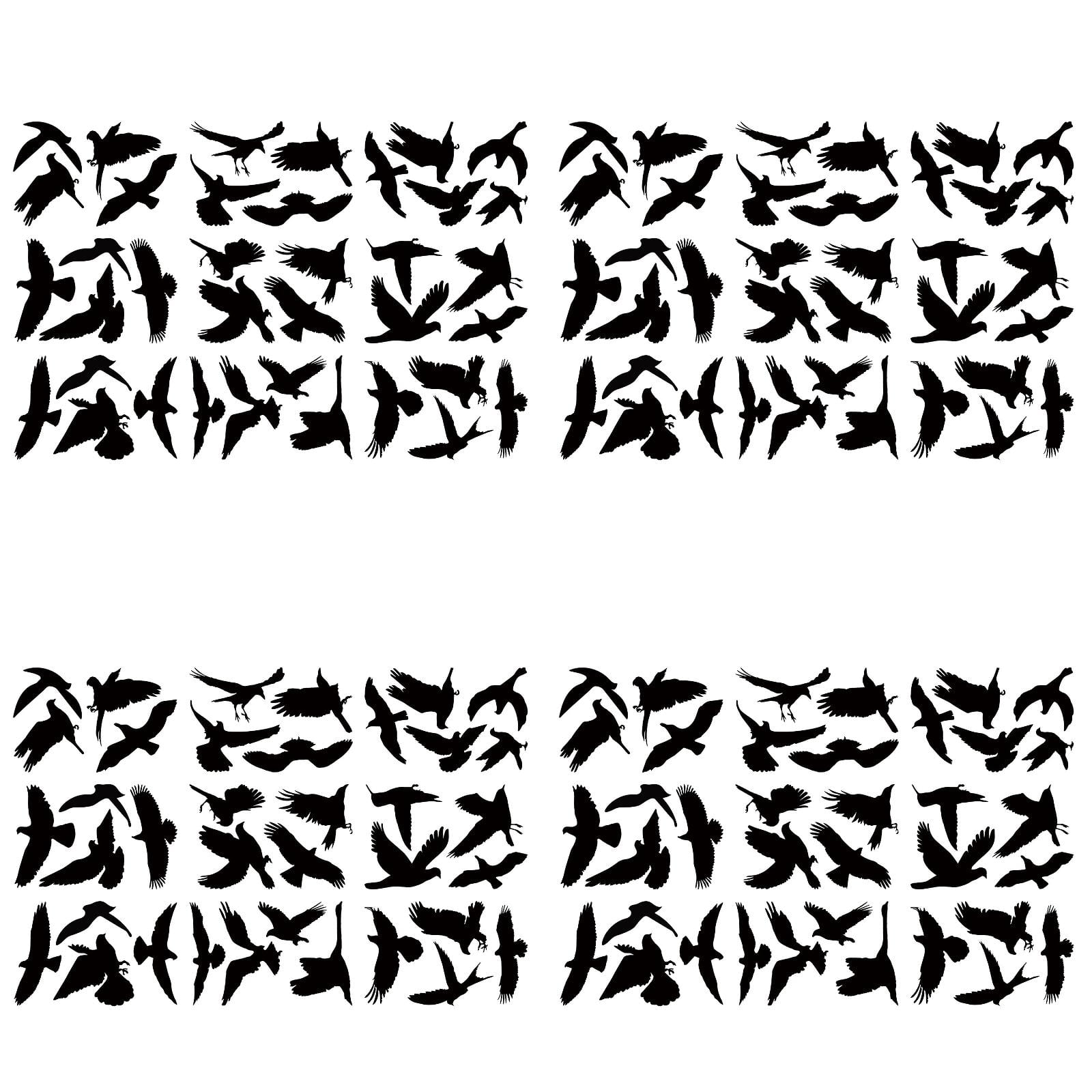 1/2/3/4/5/6 Set Flock of Birds Decal Sticker Window Clings for Glass on ...