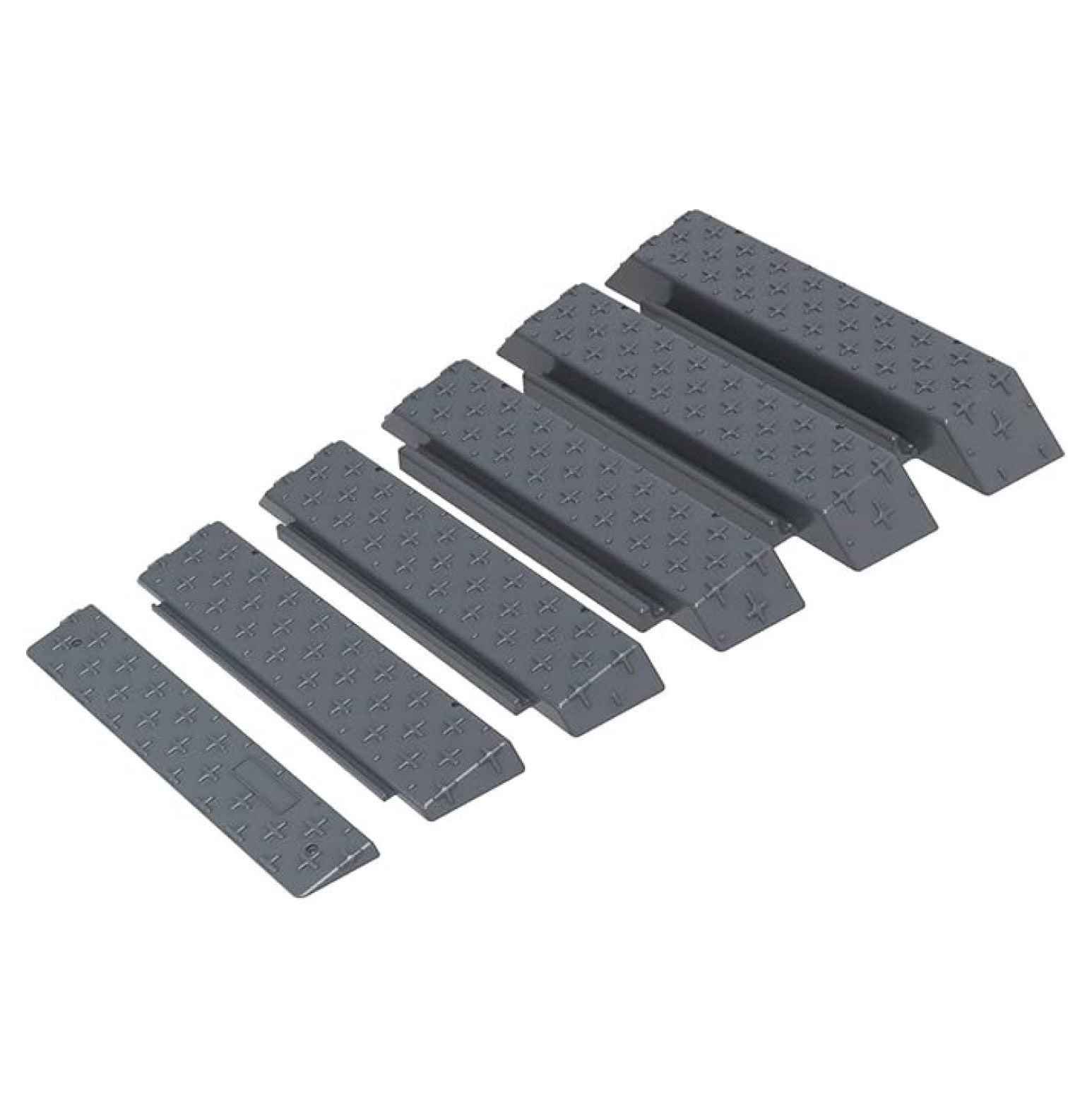 1", 2", 3", 4", 5", 6" inch Assemble Threshold Ramp, 6-Piece Design ...
