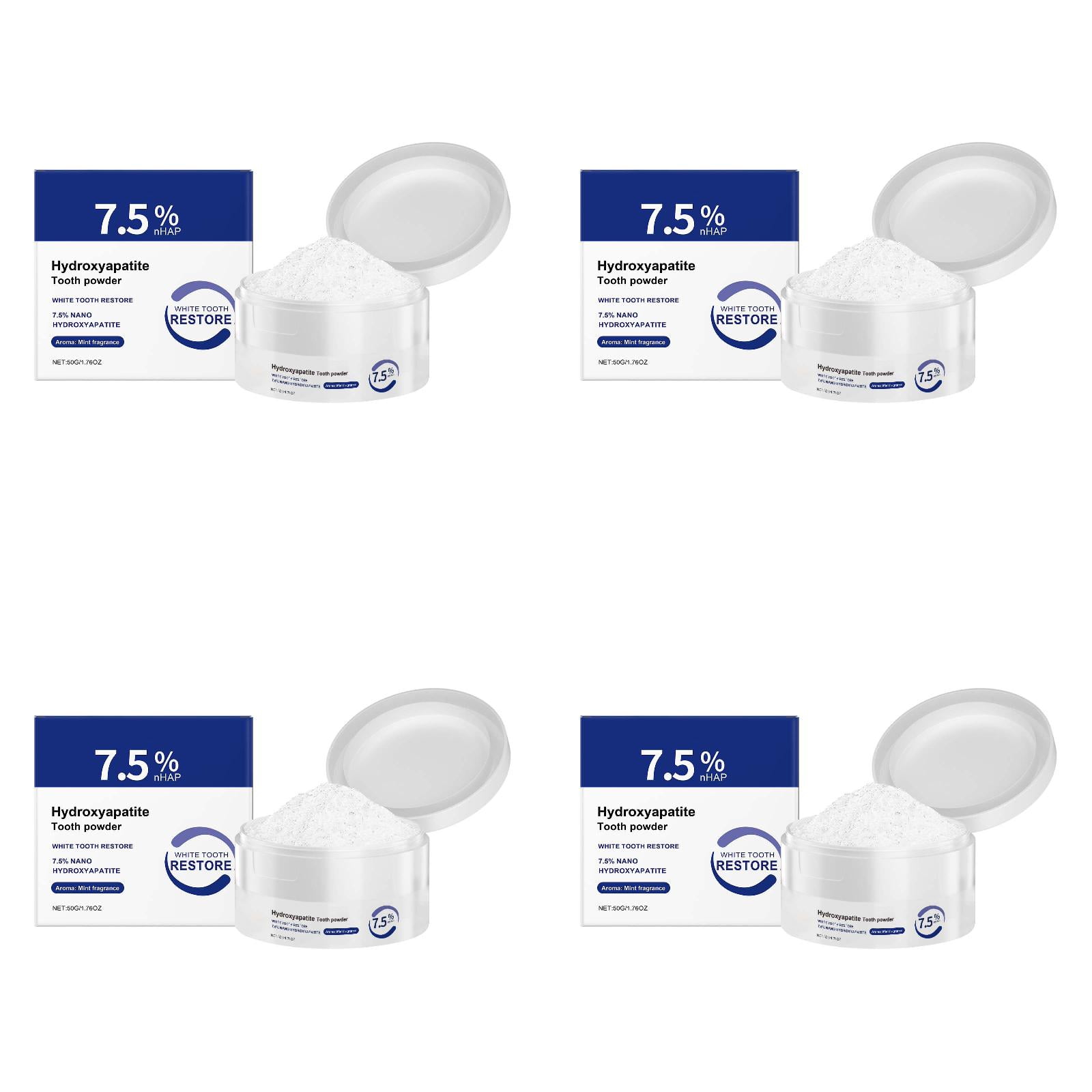 1/2/3/4/5/6PCHydroxyapatite Tooth Powder,2025 Upgrade Nano ...