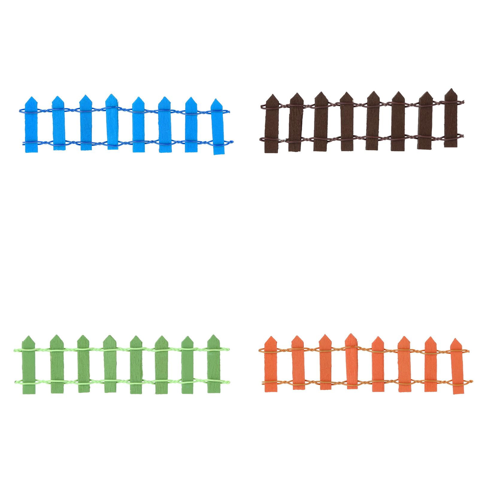 1/2/3/4/5/6PCS Miniature Garden Fence,Wood Fence Miniature Garden Home ...