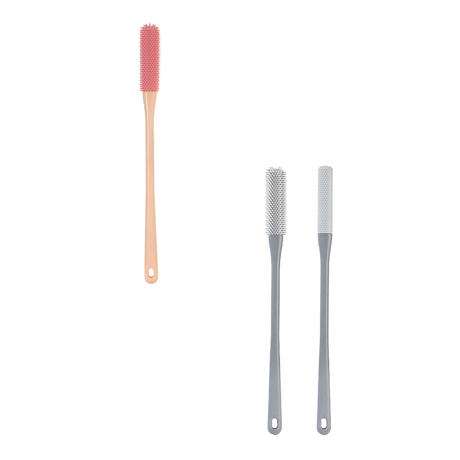 Long Handled Silicone Toe Cleaner, Soft Rubber Brush, Exfoliating Foot ...