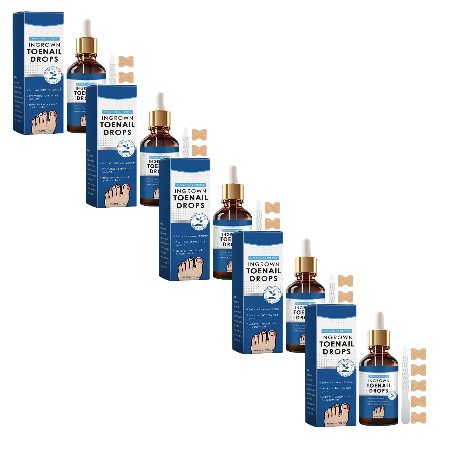 1/2/3/4/5/6PCSNail Drop for Toenails Repairing Damaged Nail ,Yellow ...