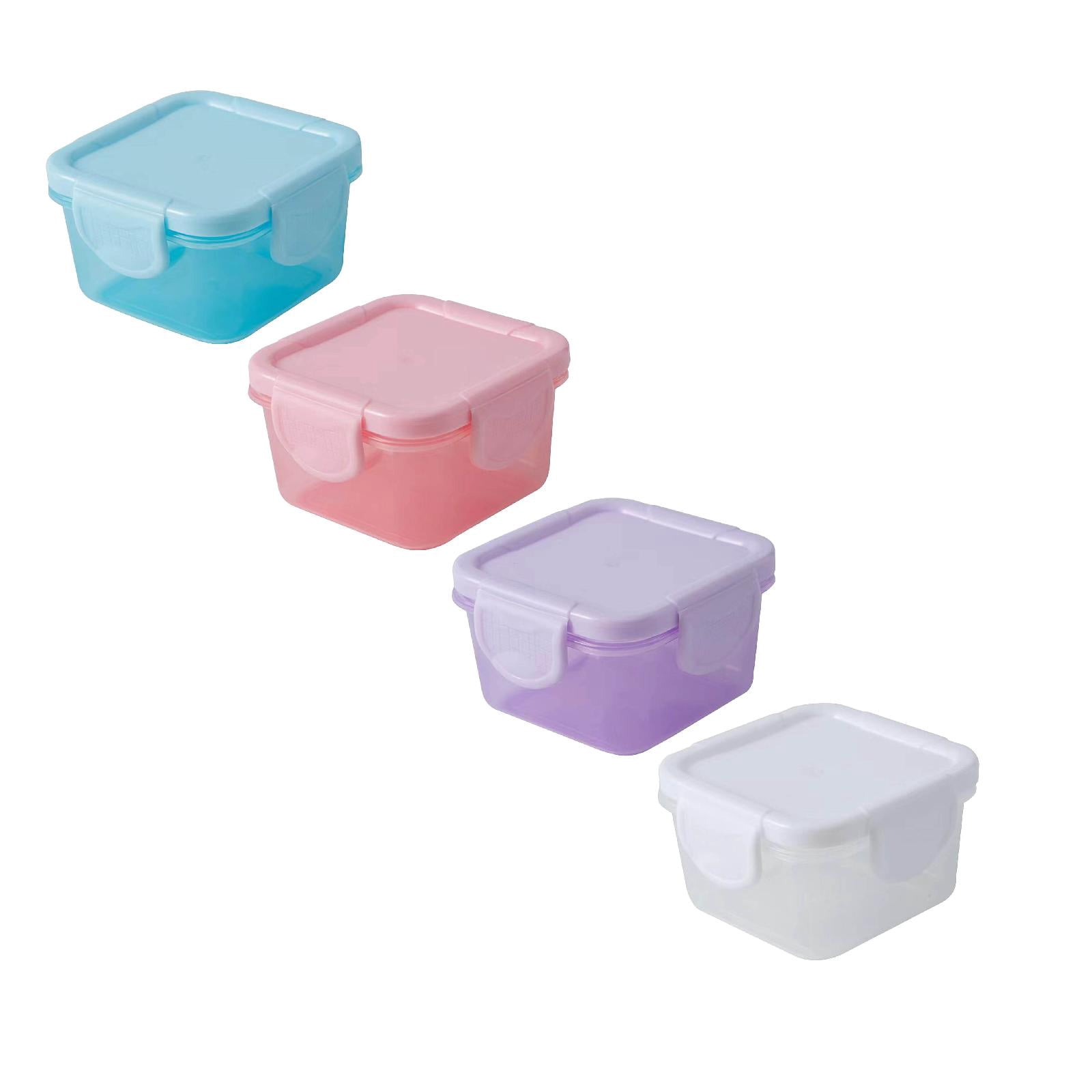 1/2/3/4/5/6Pcs 150 ML Food Storage Containers Leakproof Lids Condiment ...