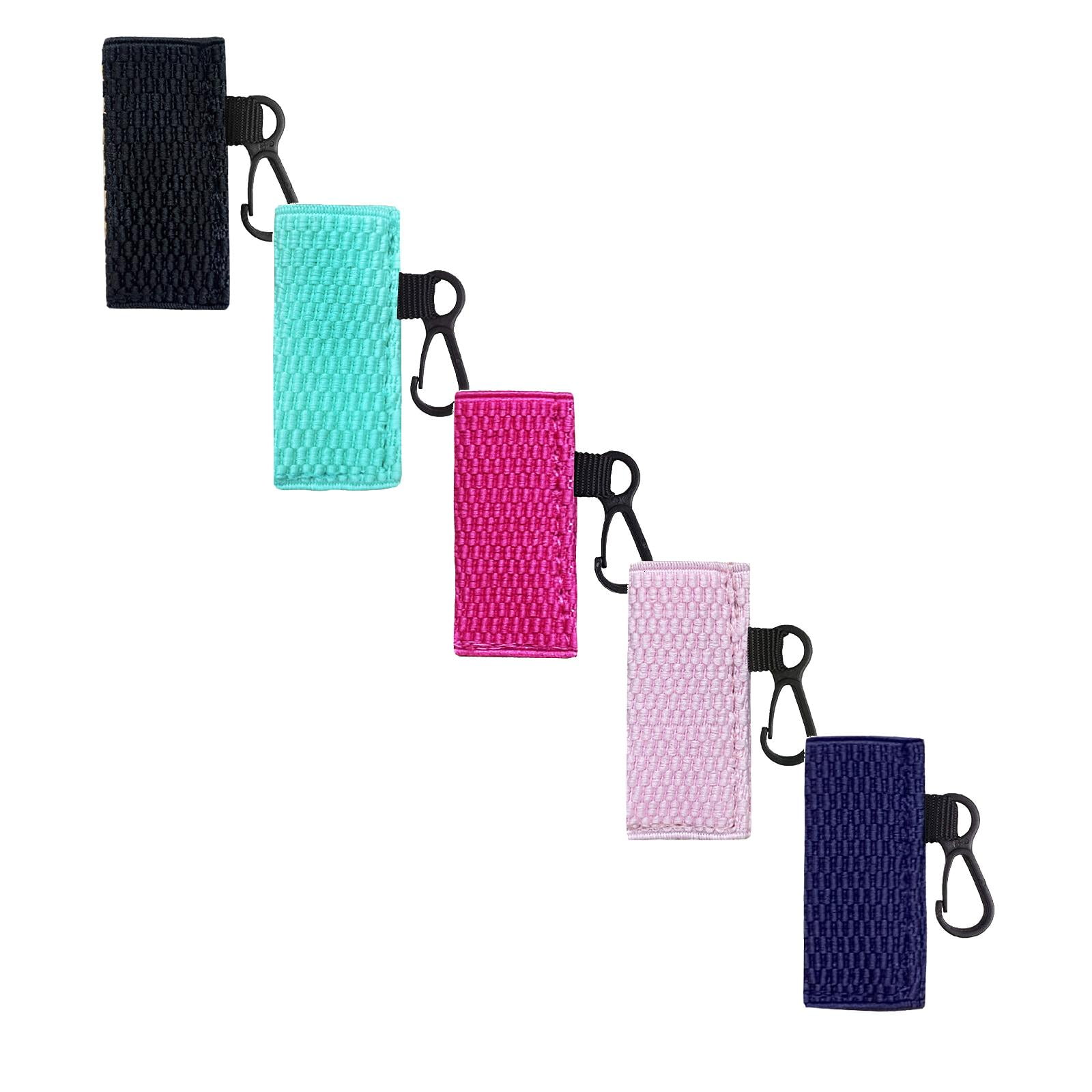 1/2/3/4/5 Pcs Holder Keychain Elastic Sleeve Keychain Holder Lipgloss ...