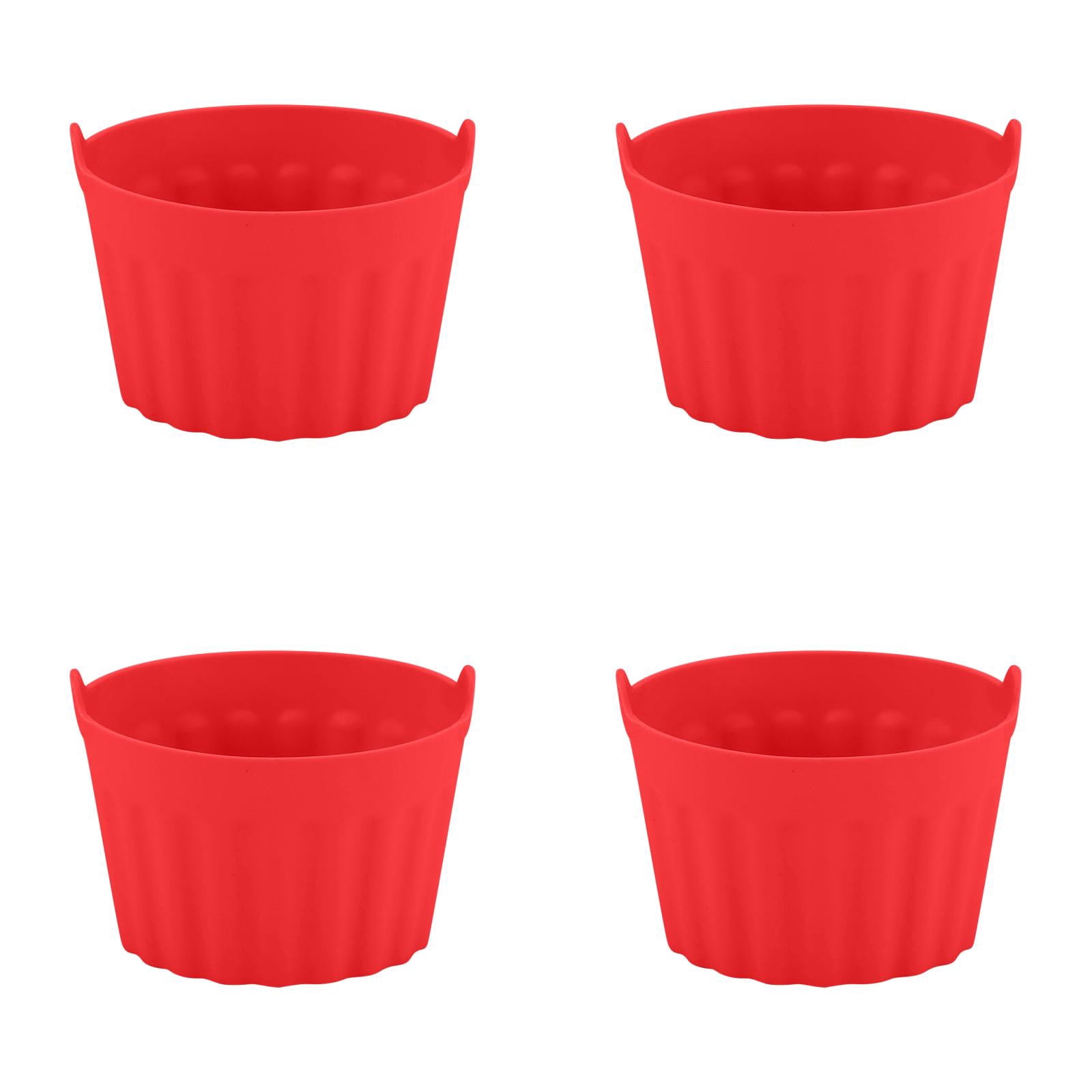1/2/3/4/5PCS Silicone Egg Poacher, Reusable Egg Poacher Ramekins ...