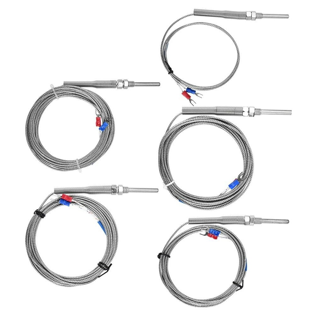 1/2/3/4/5m 30mm Probe M8 Thread K Type Thermocouple Temperature Sensor ...