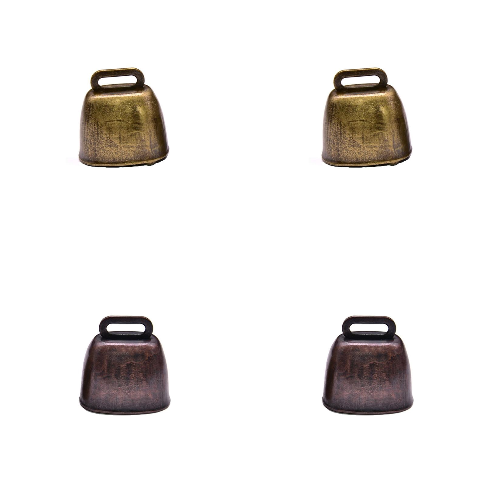 1/2/3/4/6 PCS Small Brass Bell Cow Horse Sheep Farm Animal Pet Grazing ...