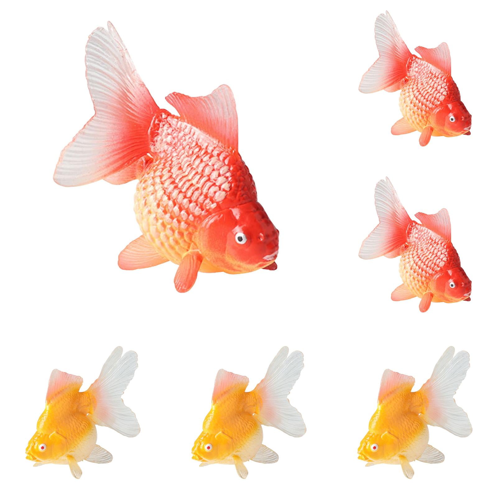 1/2/3/4/6PCS Aquarium Goldfish Model Bowl Tank Realistic Floating ...