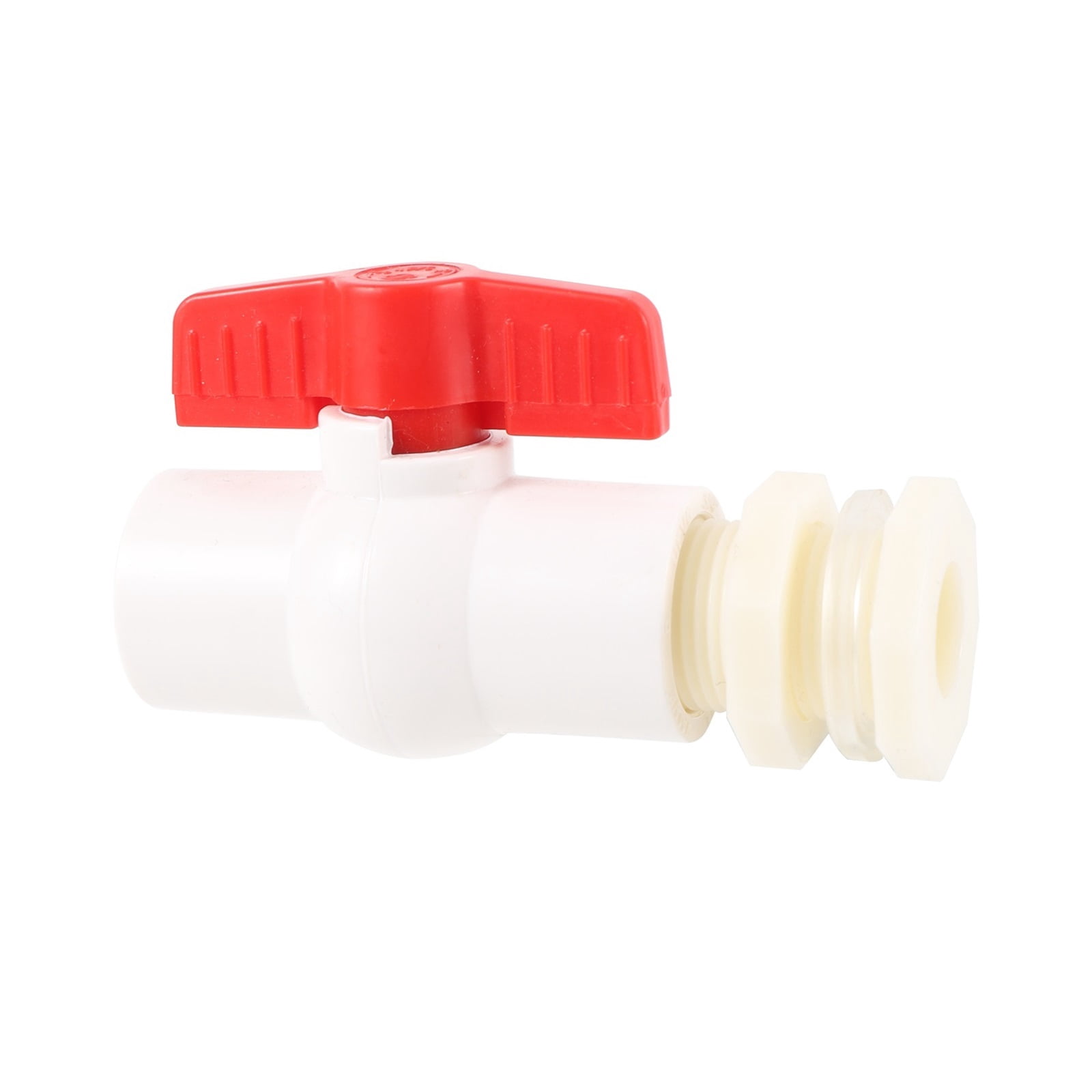 1/2" 3/4" ABS Plastic Water Tank Connector With PVC Ball Valve Fish ...